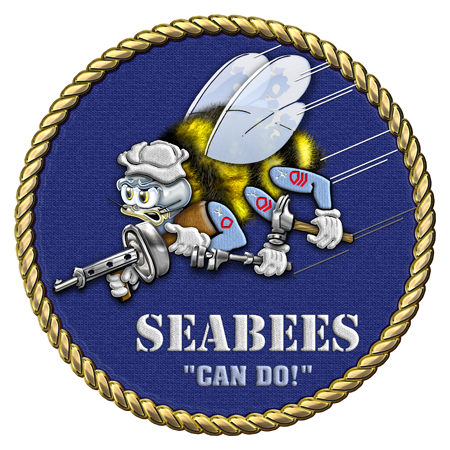 Military Insignia 3D : Navy Construction Battalion (CB): USN Seabees
